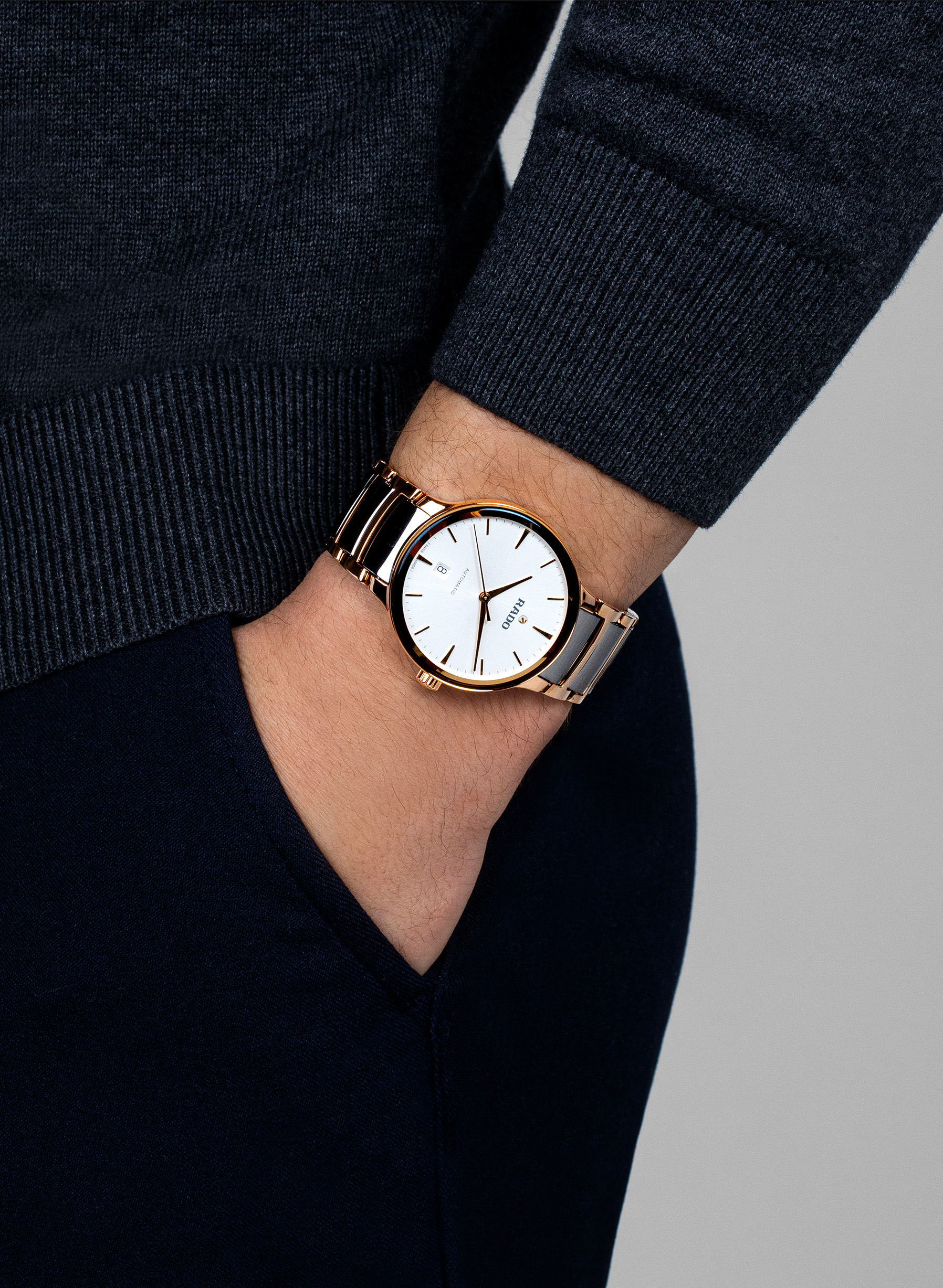 Centrix Automatic Stainless steel / PVD Watch R30017012 | Rado® India
